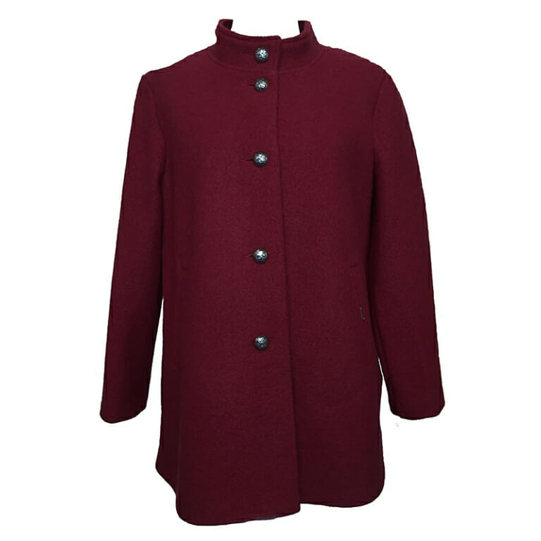 Geiger 51443 Boiled Wool Jacket in Garnet Red 583 - AlpenStyle Classic ...